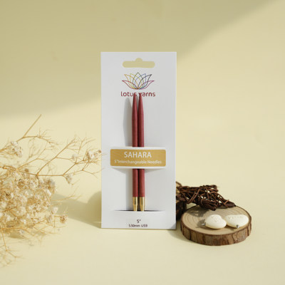 盛莲 SAHARA 粉象木可拆卸针 环形针 编织针 毛衣针 手工打磨