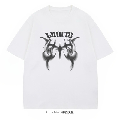 爱上这季节印花宽松圆领短袖T恤