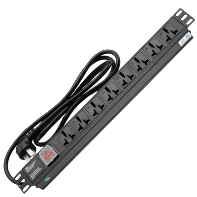 铝合金铜条内芯明爵机柜PDU8位