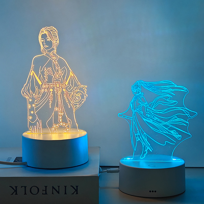 送男生女朋友生日纪念永劫无间周边胡桃宁红夜手办摆件氛围小夜灯