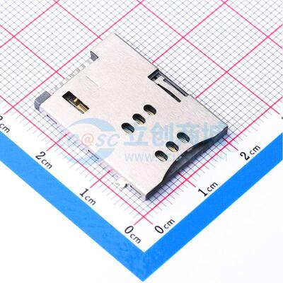 SIM卡连接器 SIM-1005-P8 SMD 自弹式 MiniSIM卡 卡座 2.2mm 原装