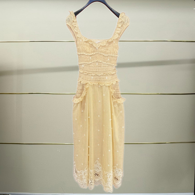 宁正品26夏绣花连衣裙LF26X21SO297-260