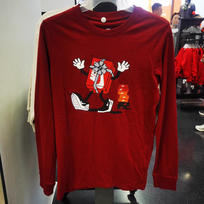 纯棉长袖T恤Nike圆领套头儿童