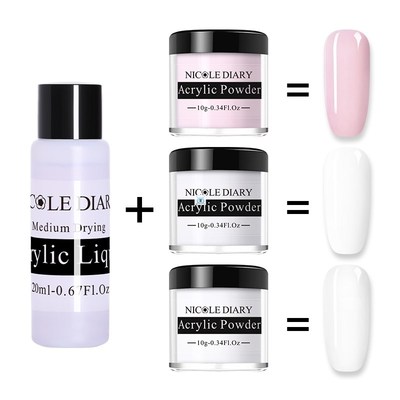 Acrylic Powder 10ml Tip Extension French Nail Polymer