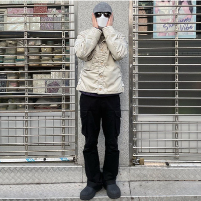 CMMAWEAR秋季潮牌口袋拉链VUJADE休闲裤高街喇叭裤工装长裤vibe风