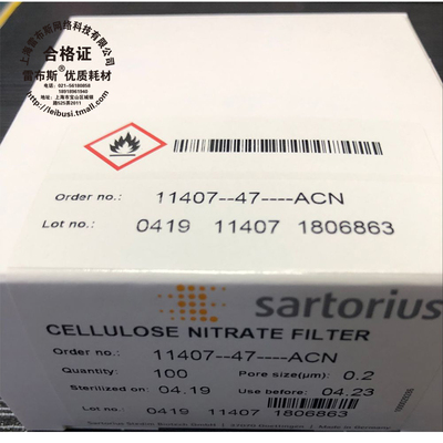 Sartorius赛多利斯硝酸纤维素膜 亲水 11407-47-ACN 11406-47-ACN  47mm 0.2um 0.45 13006-47 13806-47
