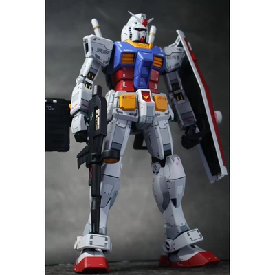 万代 MG 1/100 RX-78-2 高达 Ver.3.0 元祖 头号玩家拼装代工改色