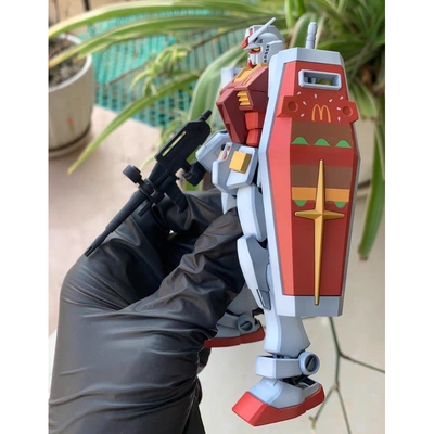 万代ENTRYGRADE EG1/144 RX-78-2 元祖高达麦当劳漫画风代工拼装