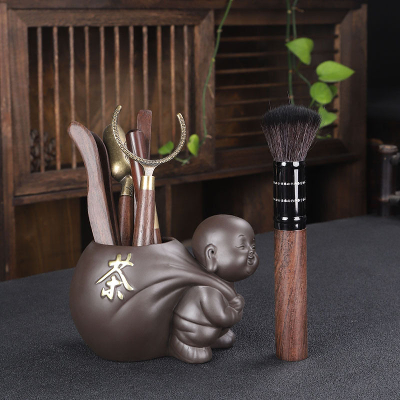 紫砂茶道六君子泡茶工具竹茶夹茶勺茶刀大全功夫茶具用品配件套装