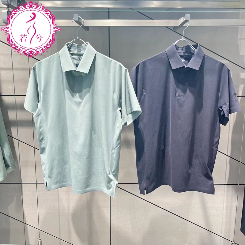 DESCENTE迪桑特POLO男2023秋DUALIS都市通勤短袖POLO衫D3331DPS82_虎窝淘