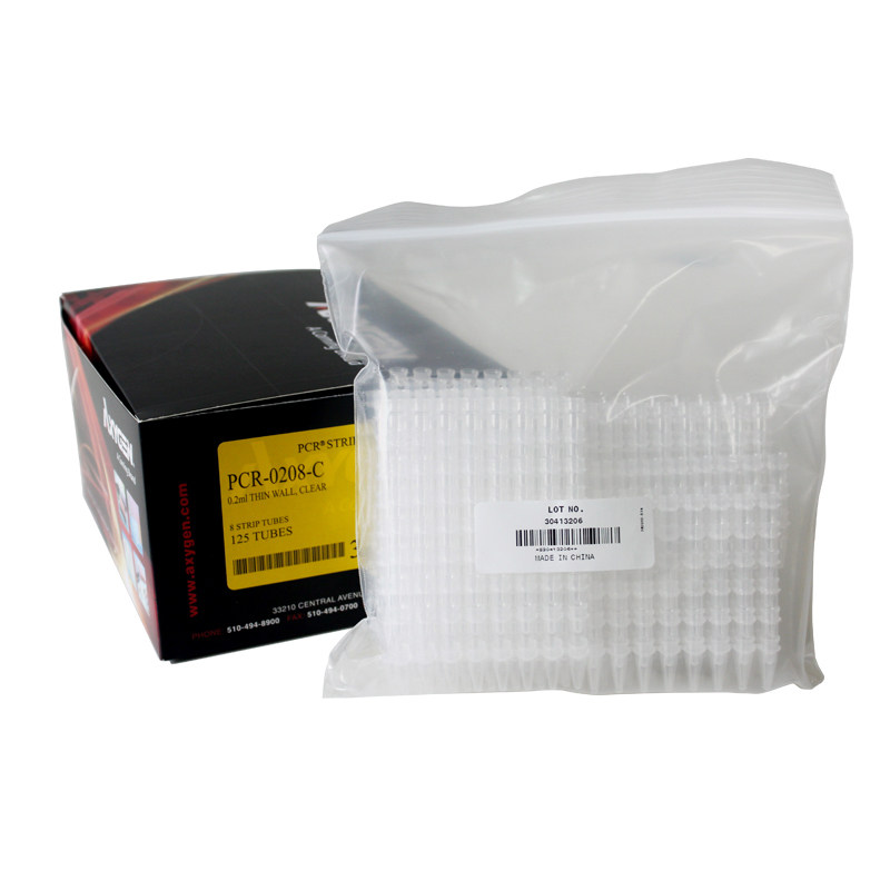 AXYGEN爱思进0.1ml八连排PCR-0108-LP-RT-C 白色八联排PCR-0108-L