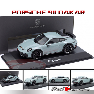 预1:43德国保时捷原厂Porsche 911 992 Dakar限量汽车模型摆件