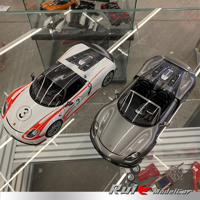 1:18迷你切保时捷Porsche 918 Spyder 2013马天尼合金汽车模型