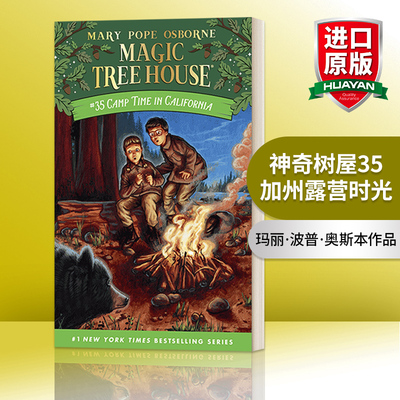 英文原版 Camp Time in California (Mth35) 神奇树屋35：加州露营时光 英文版 进口英语原版书籍