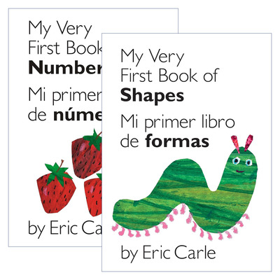 英文原版 My Very First Book of Numbers Shapes 我的一本数字 形状认知书 西英双语版 艾瑞卡尔 儿童启蒙绘本 纸板书 英文版