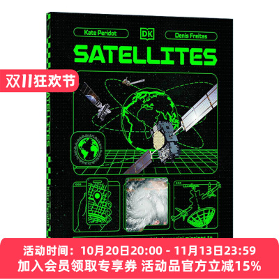 英文原版 DK Satellites 卫星 儿童天文宇宙科学科普百科读物全彩插图精装 英文版 进口英语原版书籍