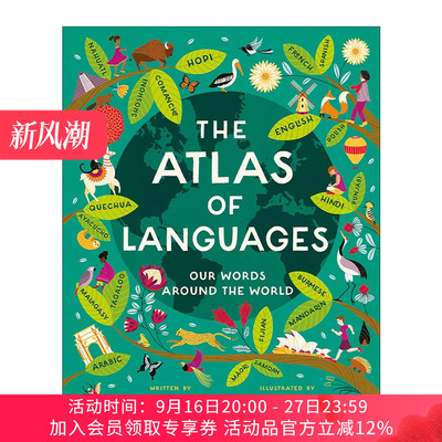 英文原版 Atlas of Languages 语言地图集 儿童科普百科知识绘本 英文版 进口英语原版书籍
