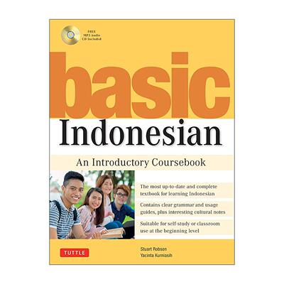 英文原版 Basic Indonesian 基础印尼语 入门教材 含在线音频 Tuttle Publishing 英文版 进口英语原版书籍