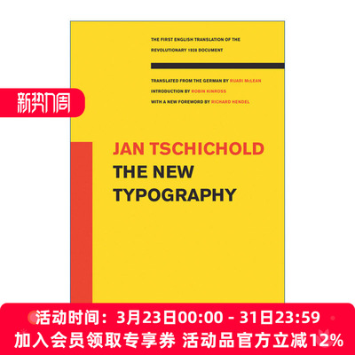 字体排印学  英文原版 The New Typography 文字排版 平面设计 Jan Tschichold 英文版 进口英语原版书籍