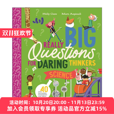 英文原版 Really Big Questions for Daring Thinkers Science 思考大问题 关于科学的40多个大胆想法 儿童人文科普百科精装读物