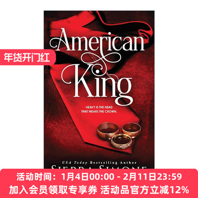 英文原版 American King New Camelot 03 美国国王 新卡梅洛特系列3 浪漫小说 Sierra Simone 英文版 进口英语原版书籍