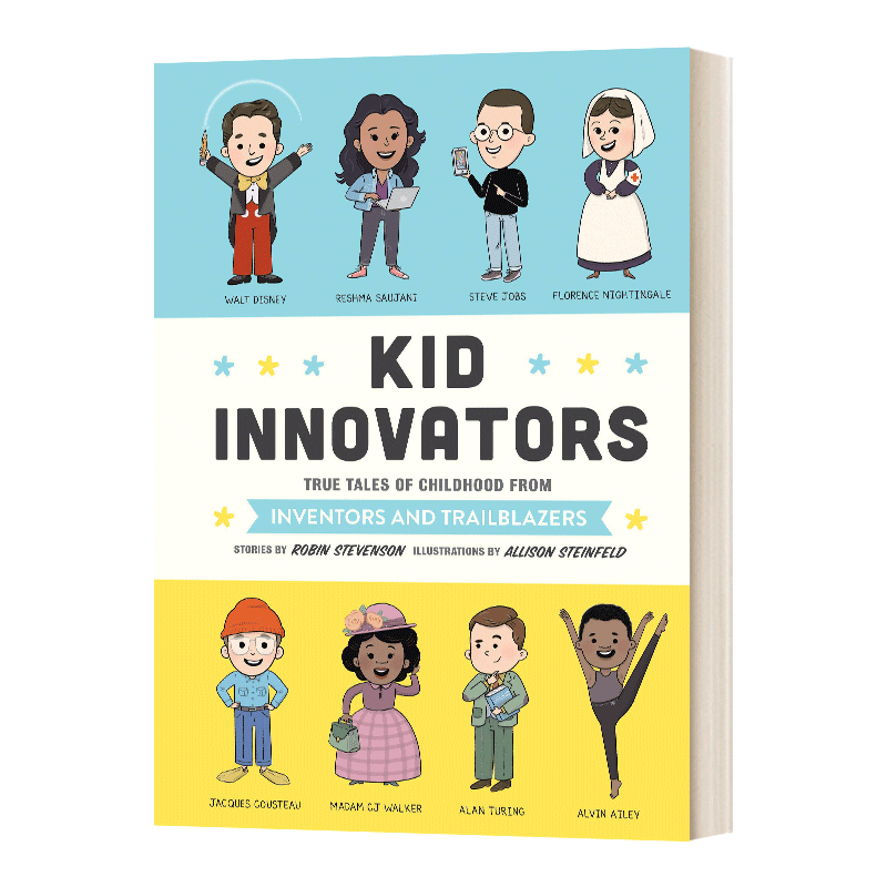 英文原版 Kid Innovators 创新者童年趣事 精装 蓝思值1010L 比尔盖茨 海伦凯勒 英文版 进口英语原版书籍