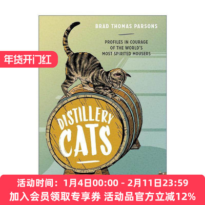 英文原版 Distillery Cats 酿酒厂的猫 鸡尾酒调制配方食谱指南 Bitters作者 精装 英文版 进口英语原版书籍