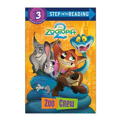 英文原版 Step into Reading 3 Zoo Crew Disney Zootopia 2 动物园工作人员 疯狂动物城2 迪士尼 同名电影改编 进口英语原版书籍
