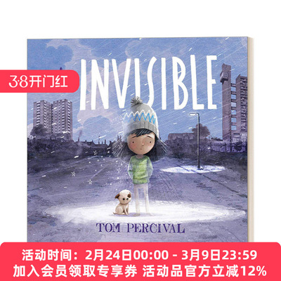 英文原版绘本 The Invisible 隐形的我 Tom Percival 插画绘本 英文版 进口英语原版书籍