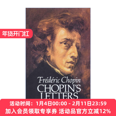 英文原版 Chopin's Letters Dover Books On Music Composers 肖邦书信集 音乐艺术 传记 Frederic Chopin 英文版 进口英语原版书
