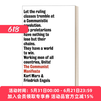 共产党宣言 英文原版 The Communist Manifesto 马克思 恩格斯 企鹅伟大思想系列 英文版 进口英语原版书籍
