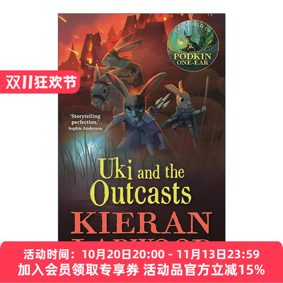 英文原版 Uki and the Outcasts 兔武士英雄传奇4 乌基与被放逐者 英文版 进口英语原版书籍