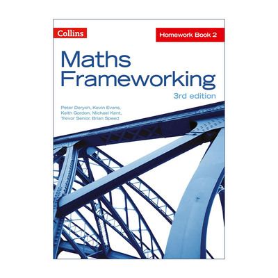 英文原版 Collins Maths Frameworking KS3 Maths Homework Book 2 柯林斯英国初二数学练习册 第三版 英文版 进口英语原版书籍