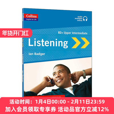 英文原版 Collins English for Life Listening B2+ Upper intermediate 生活中的英语 听力 高级B2+ KET考试 进口英语原版书籍