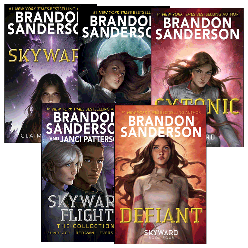 英文原版 Skyward 天防者系列5册 青少年科幻小说 审判者传奇作者Brandon Sanderson 英文版 进口英语原版书籍