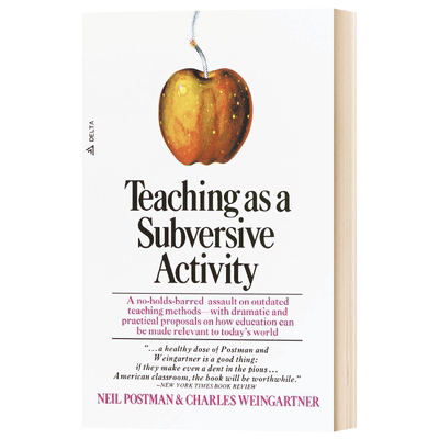 华研原版 Teaching As a Subversive Activity 英文原版 颠覆式活动教学 英文版 进口英语书籍