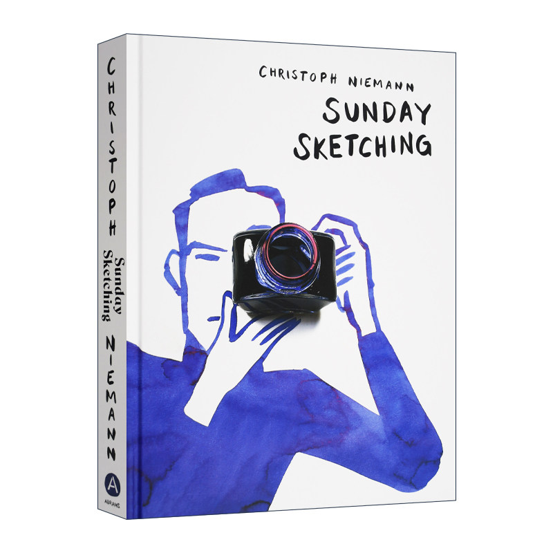 英文原版 Sunday Sketching周日速写创意绘画图册设计星期日素描英文版_虎窝淘