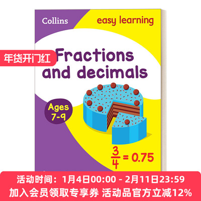 分数和小数 7-9岁 英文原版 Fractions and Decimals Ages 7-9 英文版 进口英语原版书籍
