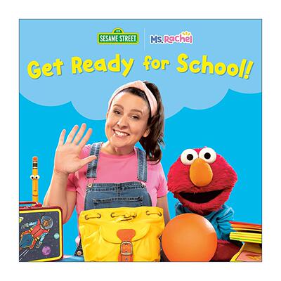 英文原版 Get Ready for School Ms.Rachel Sesame Street 准备好上学啦 儿童启蒙认知绘本 纸板书 英文版 进口英语原版书籍