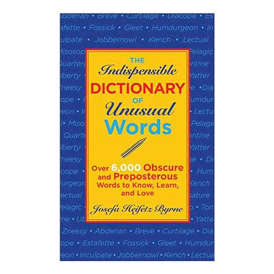 英文原版 The Indispensable Dictionary of Unusual Words 奇词妙语词典 六千多条鲜为人知和荒诞不经的词语 进口英语原版书籍