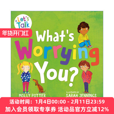 你在担心什么  英文原版 What's Worrying You 儿童情绪管理绘本 Molly Potter 英文版 进口英语原版书籍