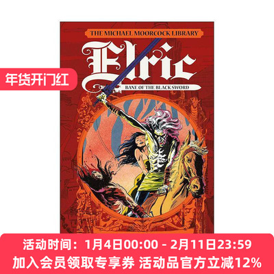 英文原版 Elric Vol.6 Bane of the Black Sword 迈克尔·穆考克 艾尔瑞克传说漫画6 精装 黑剑的诅咒  Jan Duursema 英文版