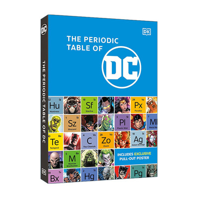 英文原版 The Periodic Table of DC DC宇宙元素周期表 DC漫画英雄介绍  精装 英文版 进口英语原版书籍