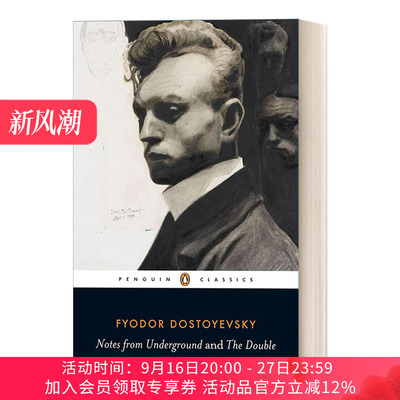 英文原版 Notes from Underground the Double地下室手记 双重人格 陀思妥耶夫斯基 企鹅经典Penguin Classics 进口英语原版书籍