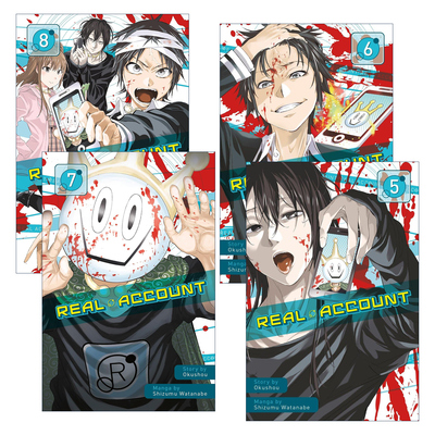 英文原版 Real Account 真实账号5-8册 悬疑冒险无限流漫画 渡边静 英文版 进口英语原版书籍