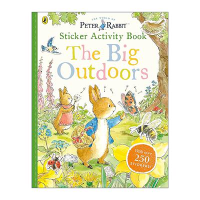 英文原版 Peter Rabbit The Big Outdoors Sticker Activity Book 彼得兔的故事 外出游玩日 超级大本贴纸活动书 进口英语原版书籍