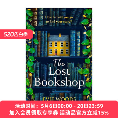 消失的书店 英文原版 The Lost Bookshop Evie Woods 亚马逊畅销小说 英文版 进口英语原版书籍