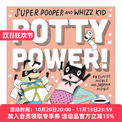 英文原版 Super Pooper and Whizz Kid Potty Power 超级便便与神童 你好幸运儿系列 儿童如厕训练启蒙认知绘本 纸板书 英文版