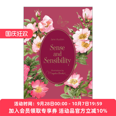 英文原版 Sense and Sensibility 理智与情感 精装收藏 彩色插图版 插画师荷兰水彩画家Marjolein Bastin 英文版 进口英语原版书籍