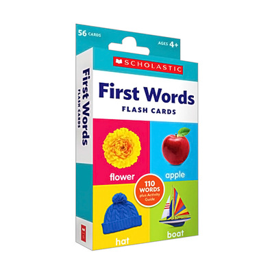 英文原版 Flash Cards First Words 第一个单词卡片110个单词 Flash Cards系列 儿童早教字卡闪卡 儿童低幼启蒙 进口英语原版书籍